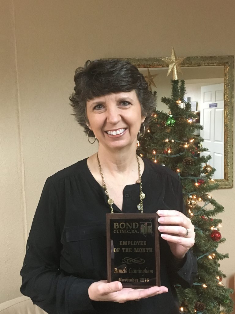 Employee of the Month - November 2016 - Bond Clinic, P.A. Bond Clinic, P.A.